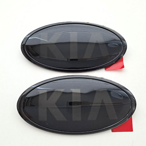 Kia 3.0 K Emblems Genuine OEM New KIA Hood Trunk Matt Black Emblem ...