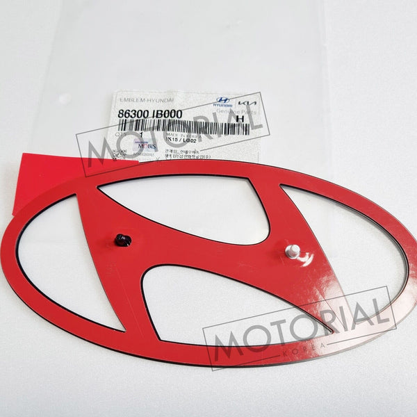 Front Hood H Logo Mark Emblem Black for 2024 2025 ELANTRA N ...