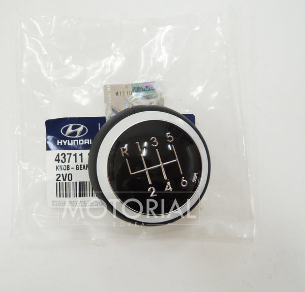 2012-2016 HYUNDAI VELOSTER OEM Leather 6-Speed Gear Shift Knob Lever ...