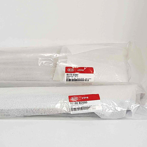 2014-2019 KIA SOUL Genuine 86170B2000 86180B2000 Front Exterior Moldin ...